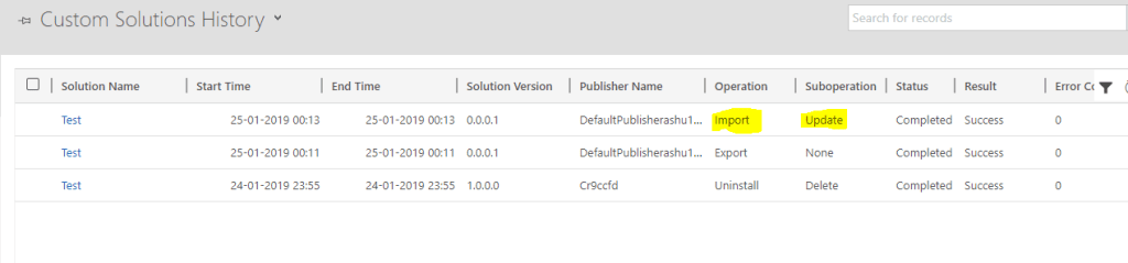 (Quick Tip) Solution History in Dynamics 365 – MSDYNAMICSBLOG BY DEEPESH