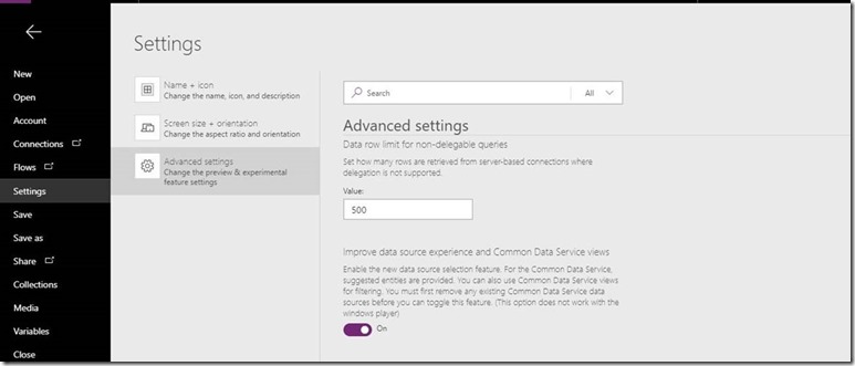 {Power 2020–Tip #2} Overview of Advanced Settings in PowerApps – MSDYNAMICSBLOG BY DEEPESH